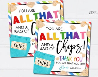 EDITABLE Thank You Teacher Appreciation Tag, Take BIG Heart Teach ...