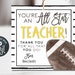 EDITABLE Teacher Appreciation Gift Tag, Football Teacher Appreciation ...