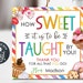 EDITABLE Teacher Appreciation Gift Tag, SWEETS Teacher Appreciation Tag ...