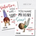 Gymnastics Valentine Card for Kids, Kids Valentine Cards, Gymnast ...