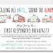 Editable First Responders Appreciation Breakfast Invitation (DIY With ...