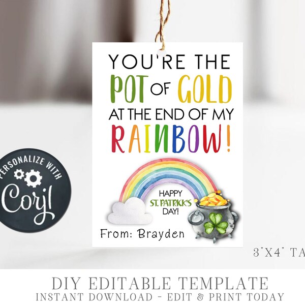 Pot of Gold Rainbow - Etsy
