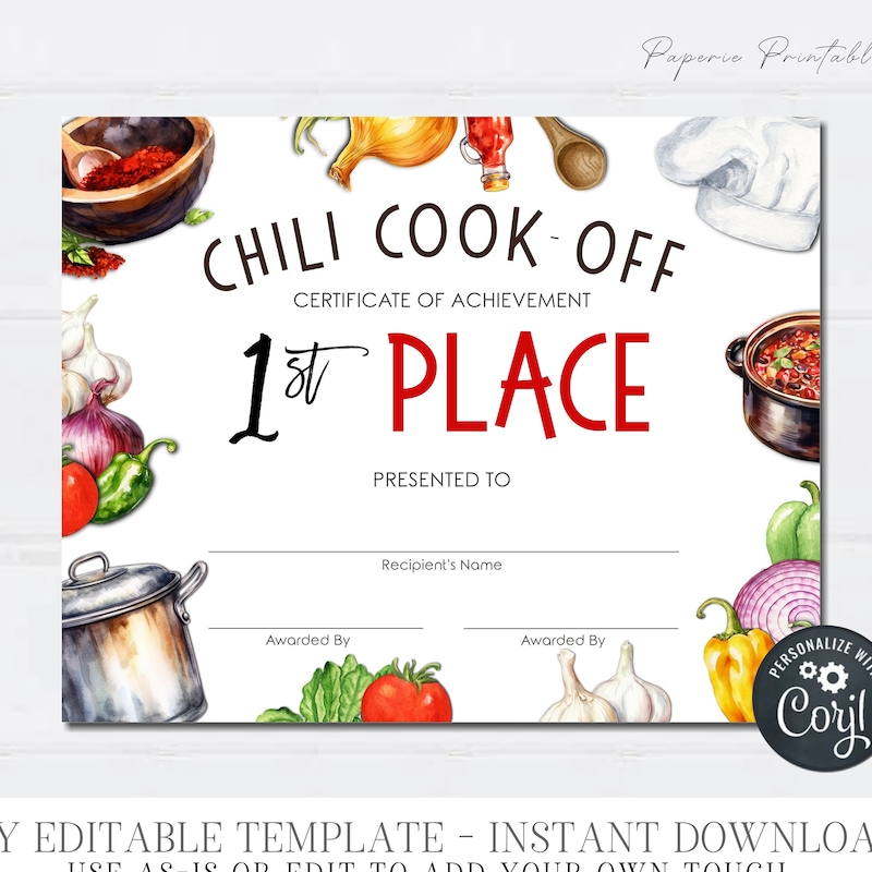Chili Cook Off - Etsy