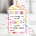Valentine You Make My Heart Burst Valentine Tags Kids - Etsy