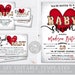 EDITABLE Valentine's Day Baby Shower Bundle - Baby Shower Baby Sprinkle ...