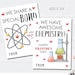 Chemistry Valentine Cards for Kids: Printable Science Valentines ...
