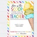 EDITABLE Teacher Appreciation Gift Card Holder, Here's the Scoop ...