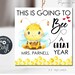 EDITABLE First Day of School Printable Tag, Bee Printable Gift Tag, Bee ...