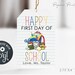 EDITABLE First Day of School Printable Tag Back to School - Etsy