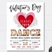 EDITABLE Valentine's Day School Dance Flyer, Valentine's Day Dance ...