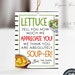 EDITABLE Salad Appreciation Gift Tag, Teacher Appreciation Tag, Thank ...