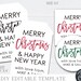 Editable Merry Christmas Gift Tags, Holiday Gift Tags, Printable Merry ...