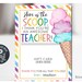 EDITABLE Teacher Appreciation Gift Card Holder, Here's the Scoop ...