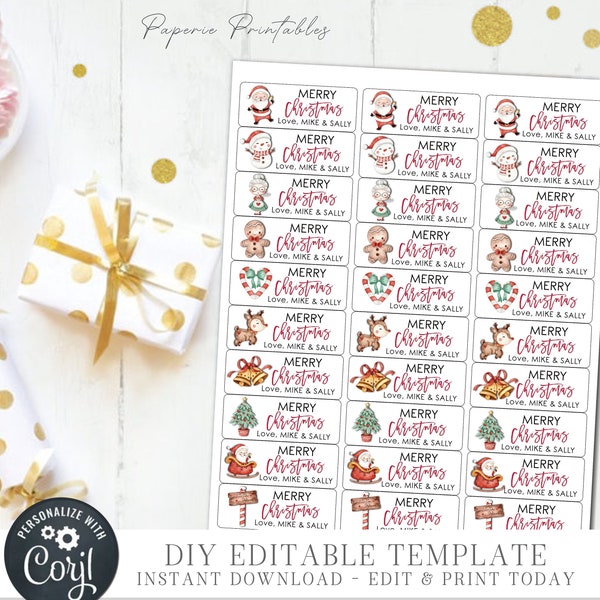 Christmas Labels - Etsy