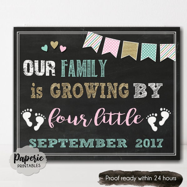 Family is Growing by Two Feet Card - Etsy