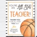 EDITABLE Basketball Teacher Appreciation Sign, All Star Basketball ...