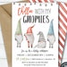 EDITABLE Chillin With My Gnomies, Gnome Christmas Party Invitation ...