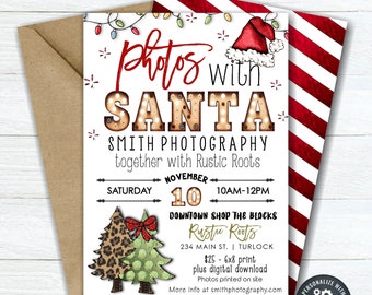 Editable Santa Claus is Coming to Town Invitation Printable - Etsy