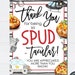 Editable Police Appreciation Sign: Spud-tacular Potato Bar (DIY Corjl ...