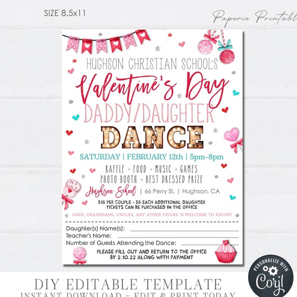 Valentine Dance Invite - Etsy