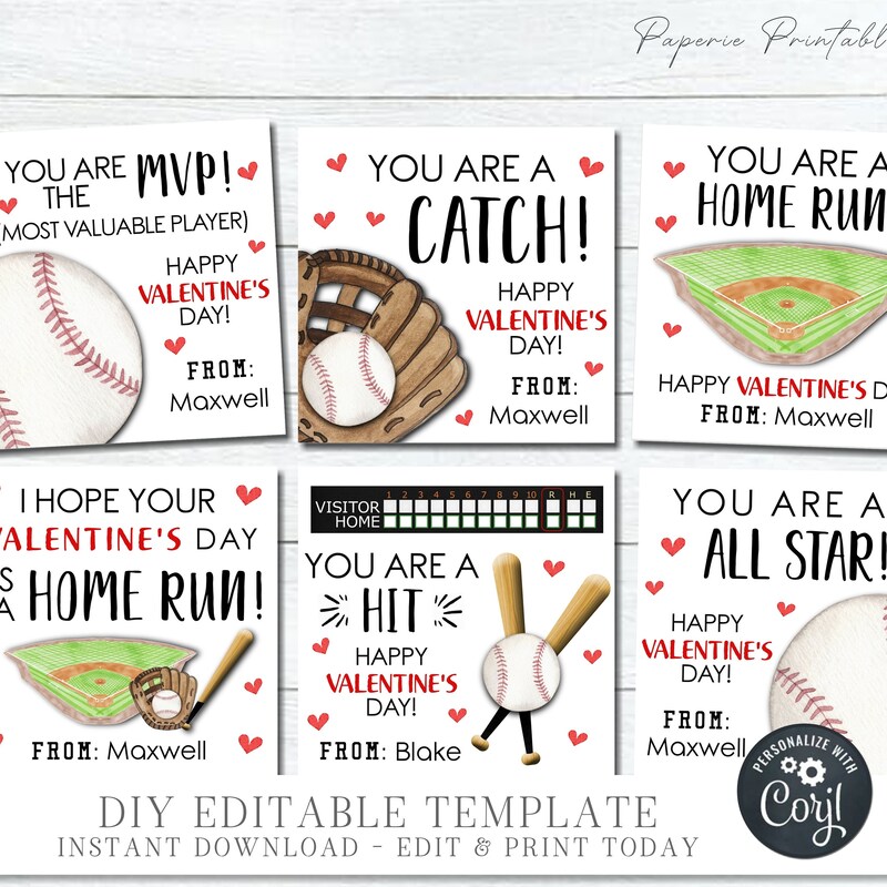 Baseball Valentine - Etsy
