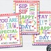 Editable Silly Straw Valentine Cards, Crazy Straw Valentine Tags, Ex ...