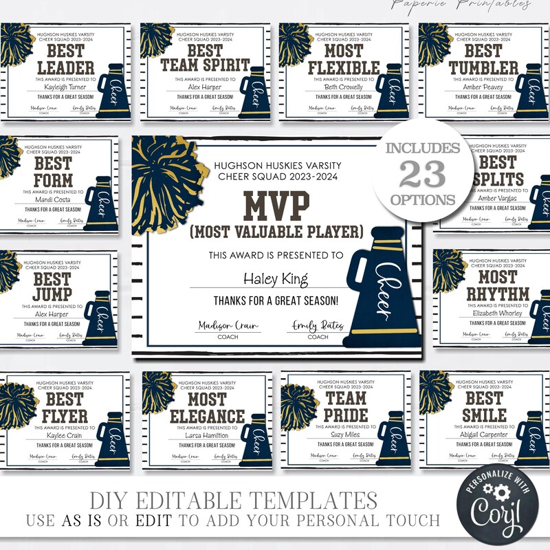 Awards Blue and White - Etsy