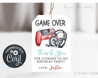 EDITABLE Video Game Birthday Backdrop, Gaming Birthday Banner, Video ...