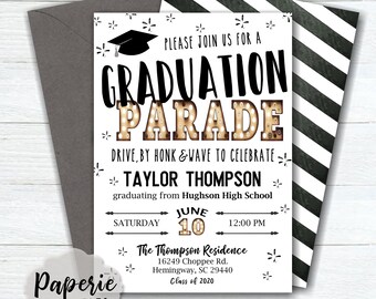 Graduation Drive by Invitation | Etsy