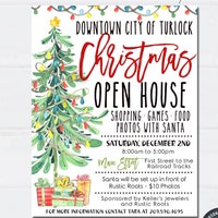 Christmas Bazaar Flyer: Holiday Market Invitation (editable Template ...