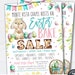 EDITABLE Easter Bake Sale Flyer, Printable Easter Event Flyer, Easter ...