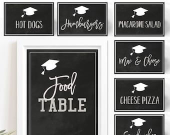Graduation Party Food Sign - Etsy