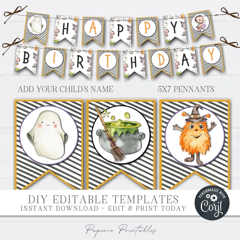 Halloween Birthday Decorations - Etsy