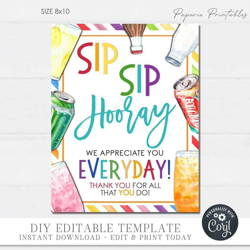 Sip Sip Hooray - Etsy