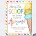 Ice Cream Teacher Appreciation Sign: Editable "here's the Scoop ...