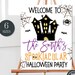 Editable Halloween Party Welcome Sign, Welcome Poster Halloween Party ...