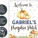 Editable Pumpkin Party Welcome Sign DIY Fall Birthday Welcome Poster ...