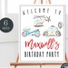 Editable Police Birthday Party Welcome Sign Police Birthday - Etsy