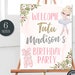 Editable Ballerina Party Welcome Sign, Ballerina Birthday Decor ...