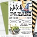 Editable Halloween Party Invitation: Witch Please, DIY Template ...