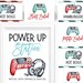 EDITABLE Video Game Party Food Label Tent Cards, Video Game Label ...