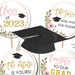 EDITABLE Female Graduation Decorations 2023, Class of 2023 Centerpiece ...
