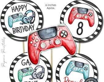EDITABLE Video Game Birthday Backdrop, Gaming Birthday Banner, Video ...