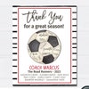 EDITABLE Coach Appreciation Gift Tag, Baseball Coach Appreciation Tag ...