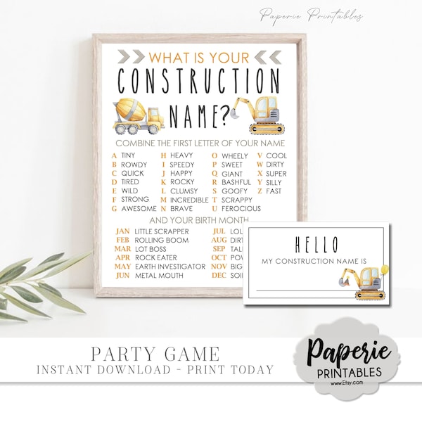 Construction Party - Etsy