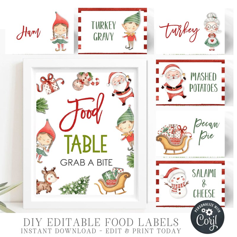 Food Tags for Buffet - Etsy