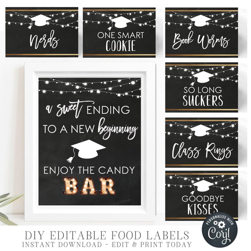 Graduation Candy Labels - Etsy