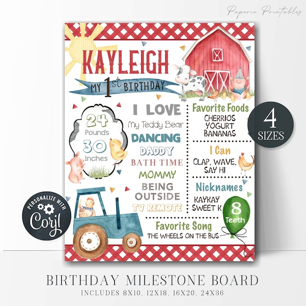 Farm Birthday - Etsy