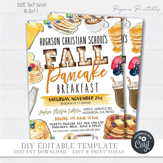 Breakfast Invitation Flyer Prayer Breakfast Graphics, Designs