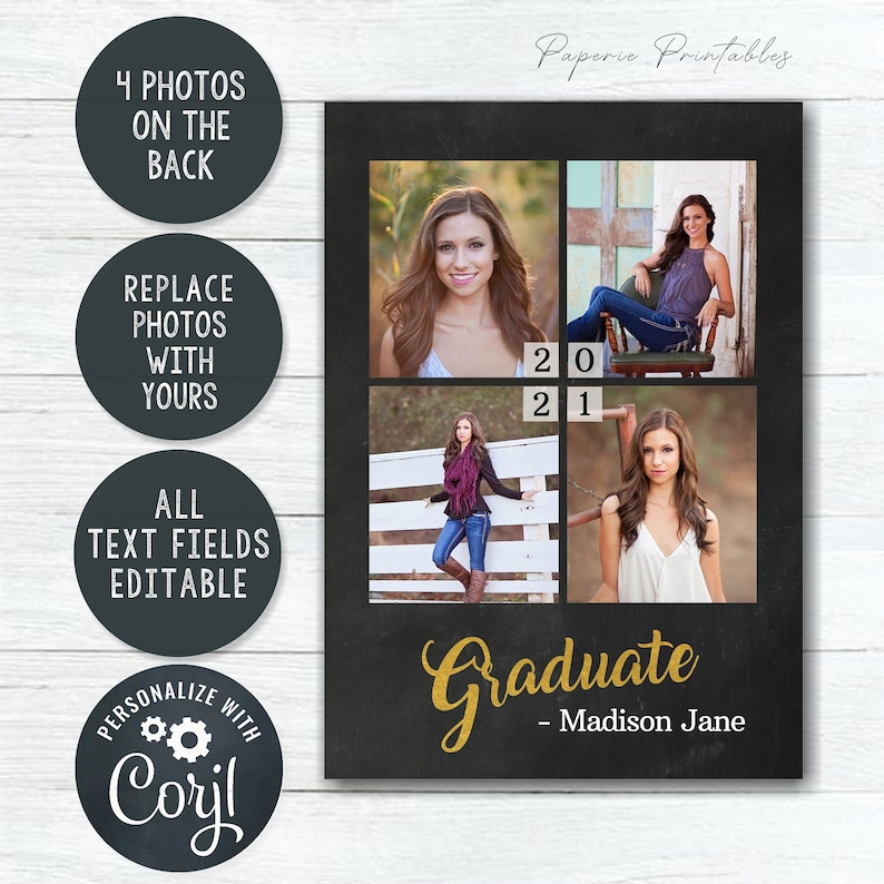 EDITABLE Graduation Party Invitation Girl Graduation Party - Etsy